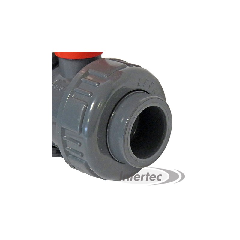 VANNE D’ARRET PVC DOUBLE FEMELLE EMBOUTS A COLLER. Vannes